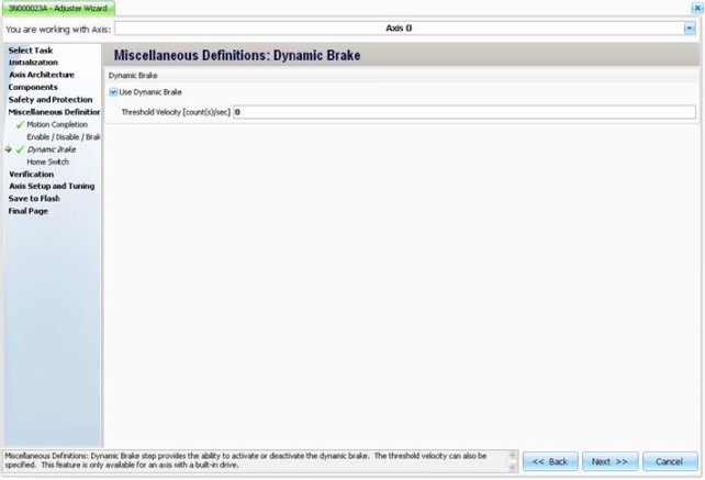 Dynamic Brake Operation Procedure