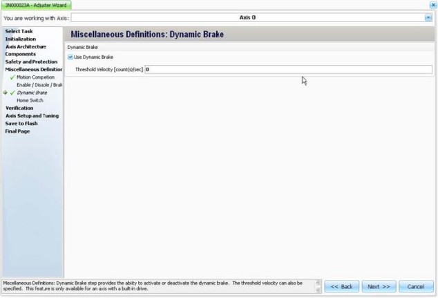 Dynamic Brake Operation Procedure